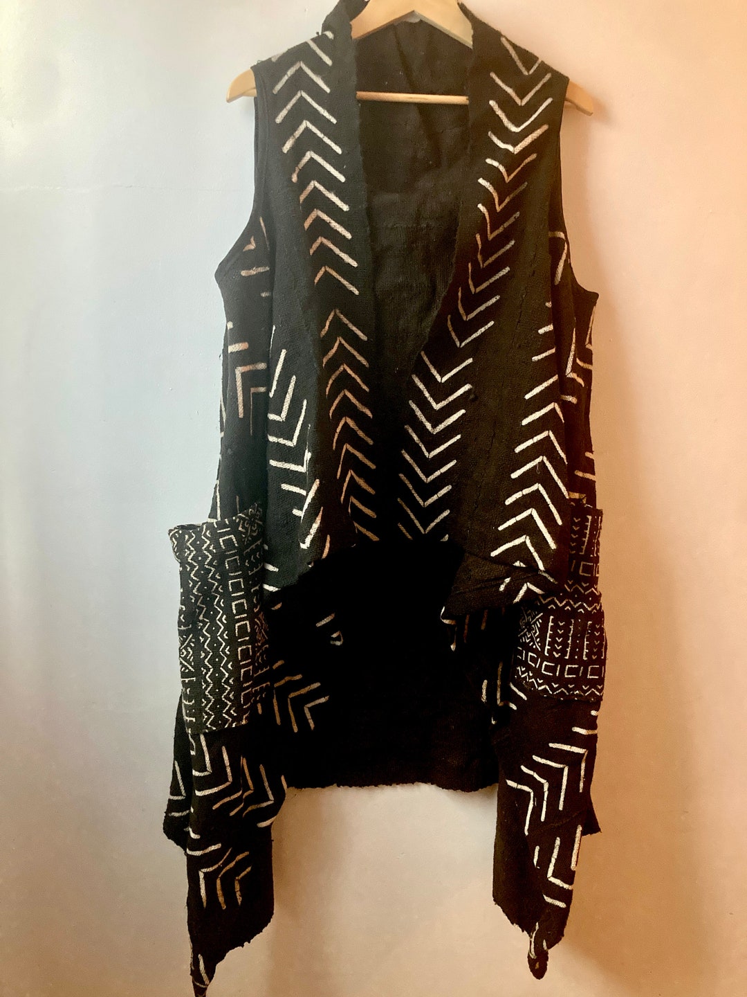 Mudcloth Vest INDIGO Vest...one-sidedindigo Only or - Etsy