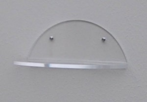 Semi Circle Glass Shelf - Etsy