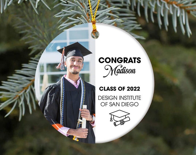 Class of 2025 Ornament for Christmas Personalized, Graduation Ornament ...