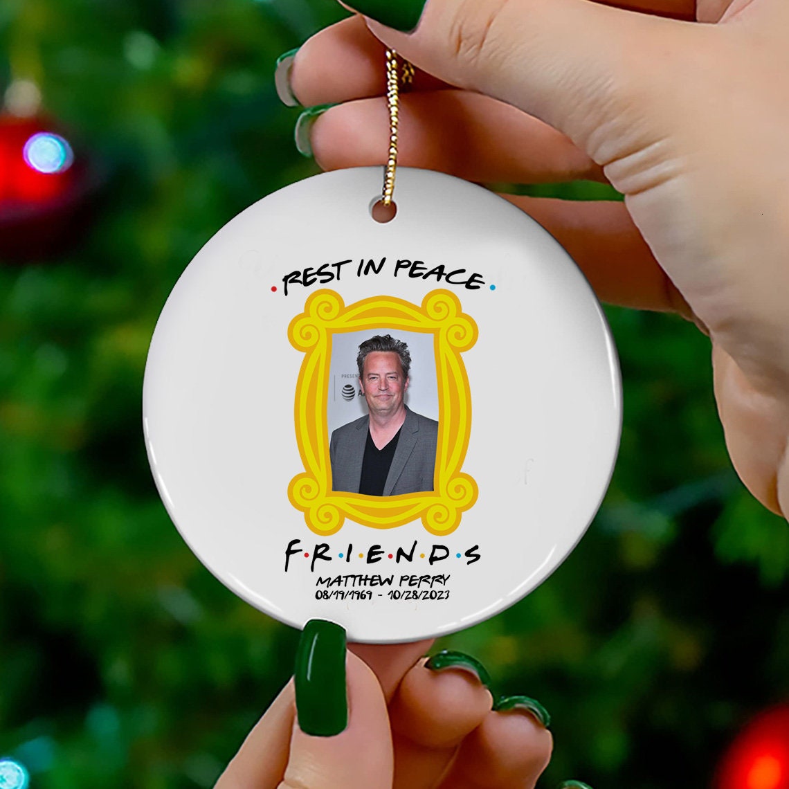 RIP Matthew Perry Ornaments Chandler Ornament Matthew Perry - Etsy