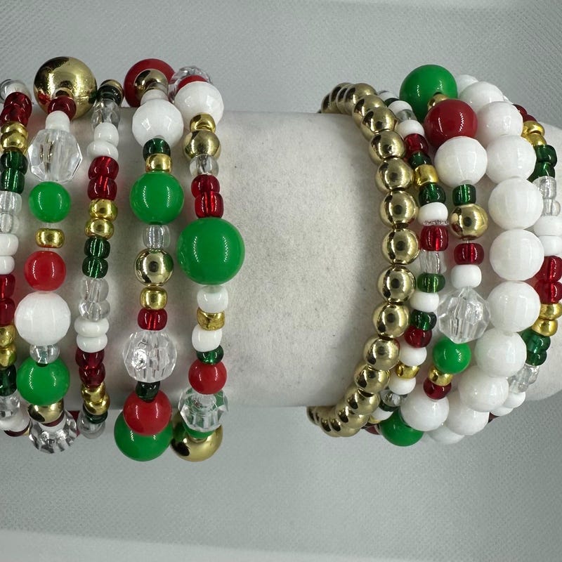 Christmas Stretch Bracelet - Etsy