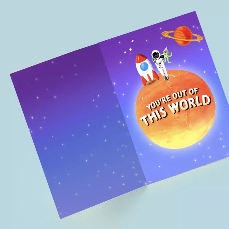 You’re Out of This World Birthday Card - Etsy