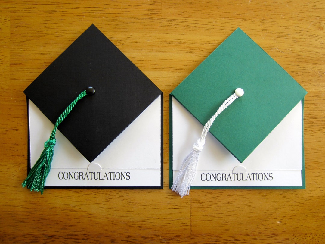 Graduation Party Invitation - School Colors - Graduation Cap - Etsy
