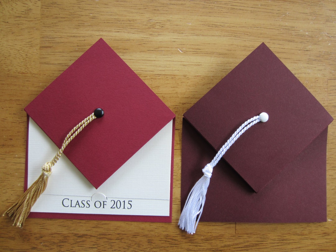 Graduation Party Invitation - School Colors - Graduation Cap - Etsy