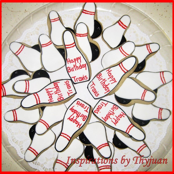 Bowling Cookies - Etsy