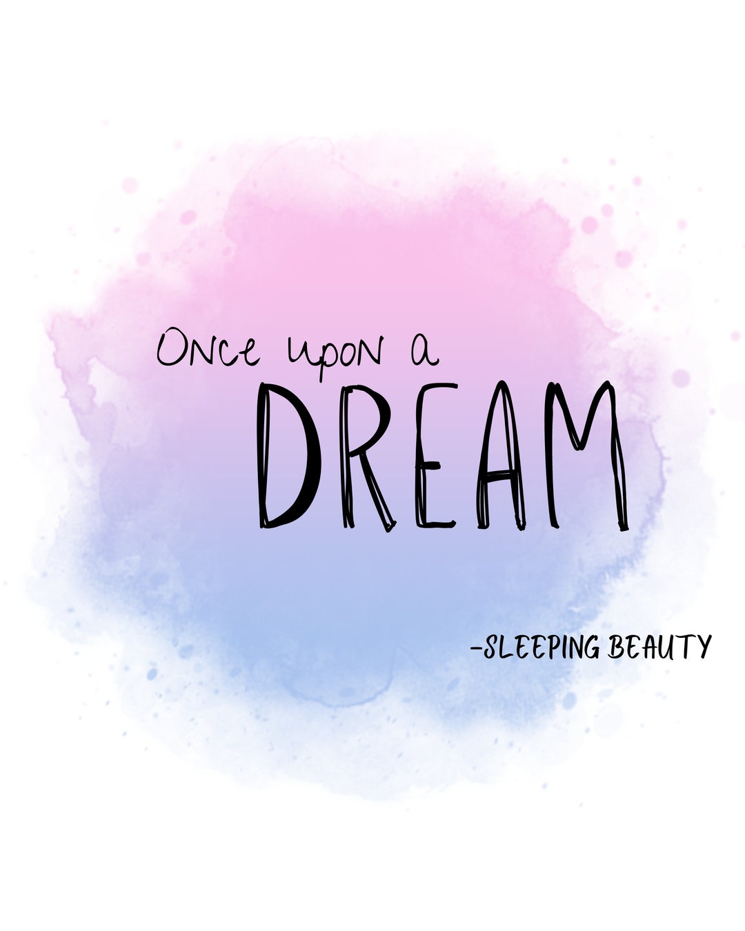 Sleeping Beauty Quote Digital Art File 16x20 - Etsy