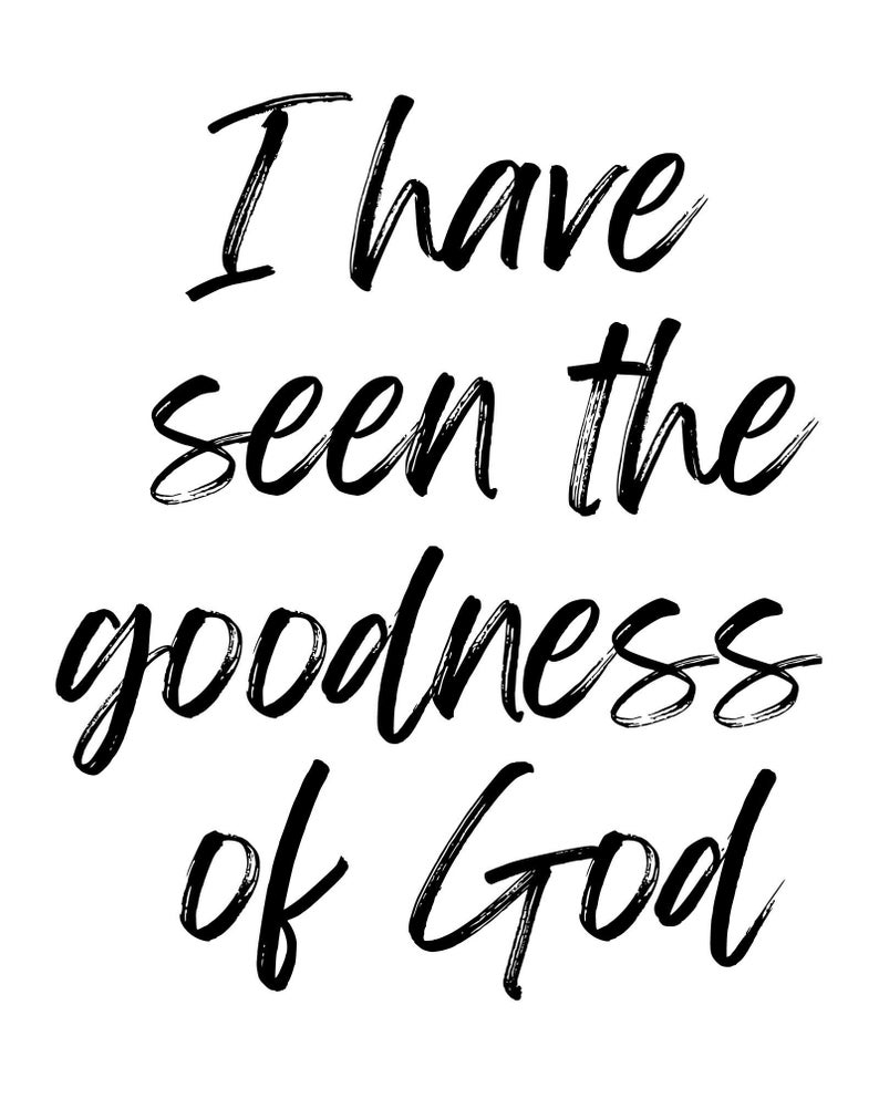 Goodness of God 16x20 Wall Art Digital Print, Inspirational Biblical ...