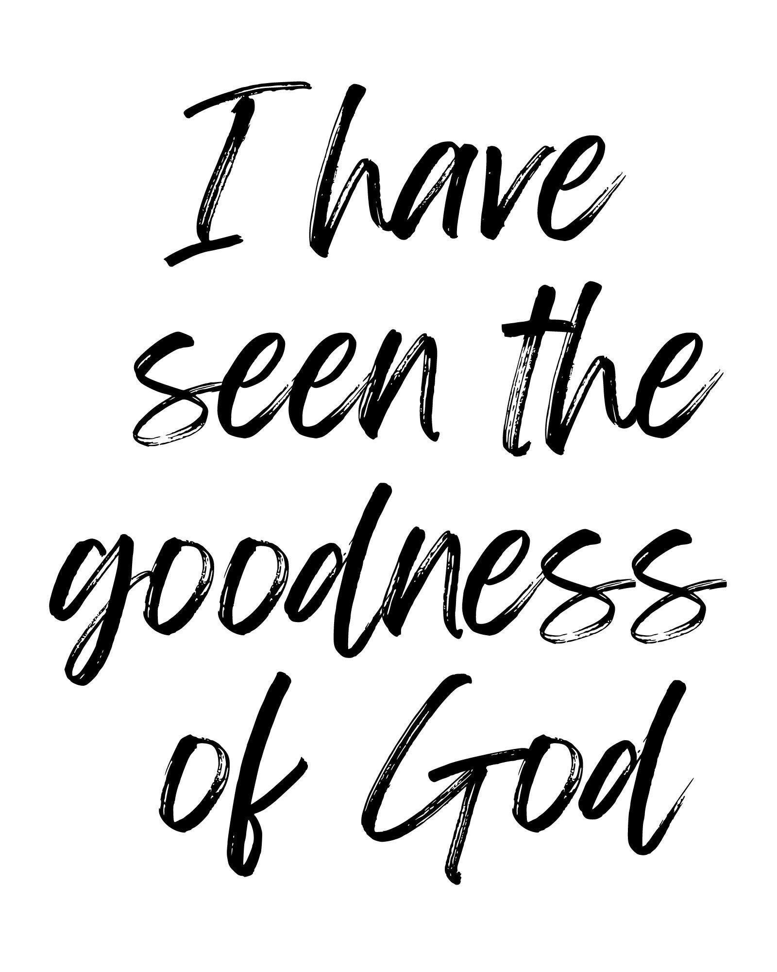Goodness of God 16x20 Wall Art Digital Print, Inspirational Biblical ...