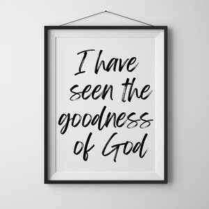 Goodness of God 16x20 Wall Art Digital Print, Inspirational Biblical ...