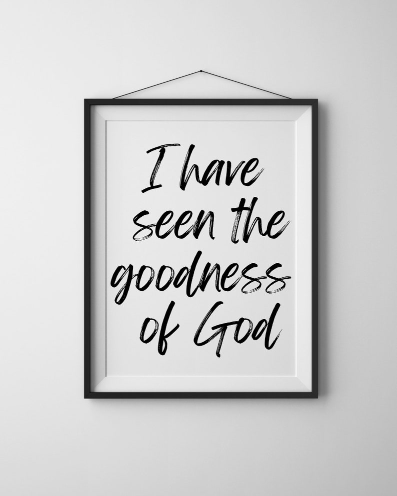 Goodness of God 16x20 Wall Art Digital Print, Inspirational Biblical ...