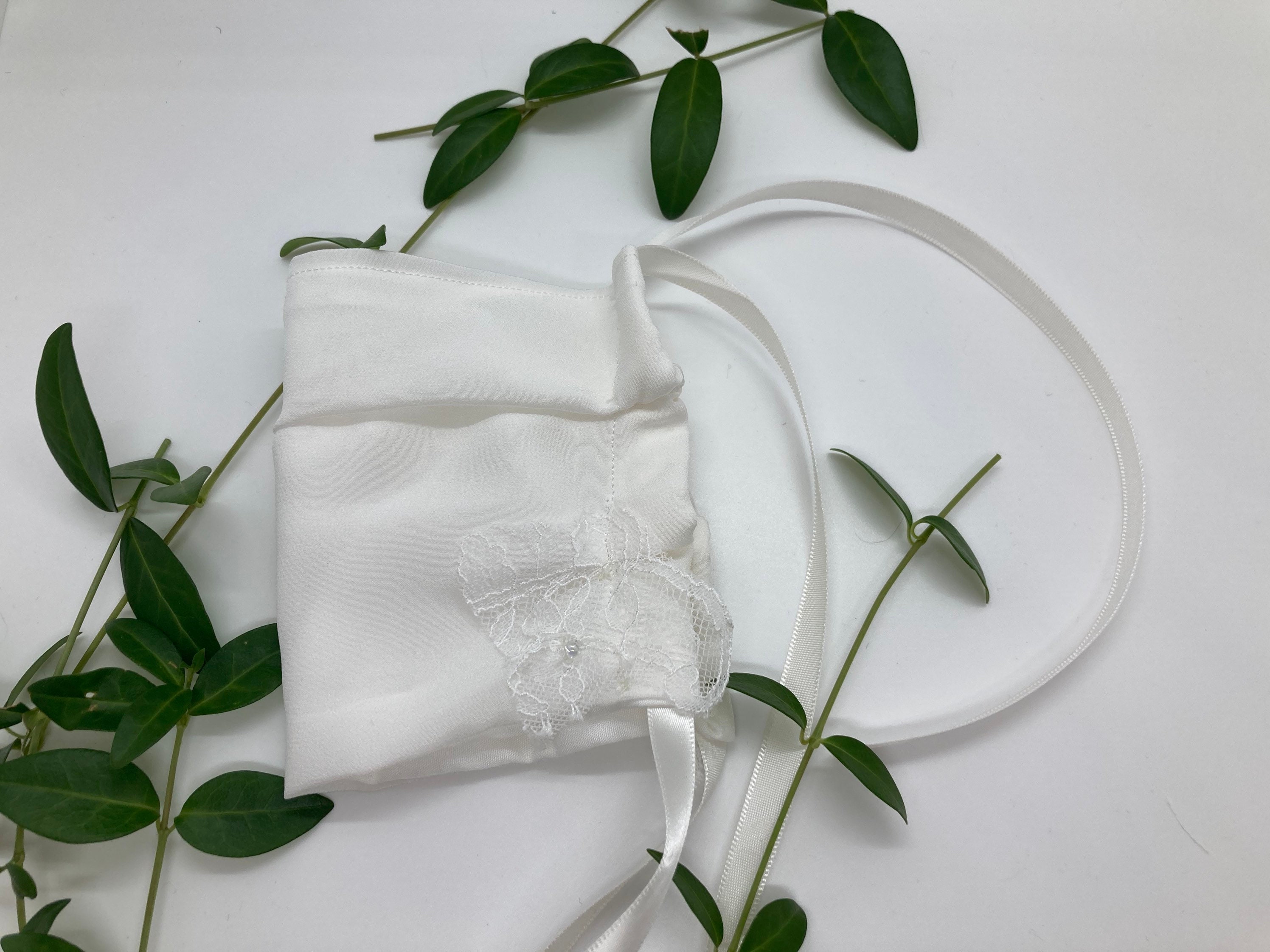 Bridal Lace and Silk Face Mask - Etsy