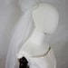 Tulle Bow Wedding Veil/ Poof Bridal Veil Bow / 2 Layer Veil / for ...