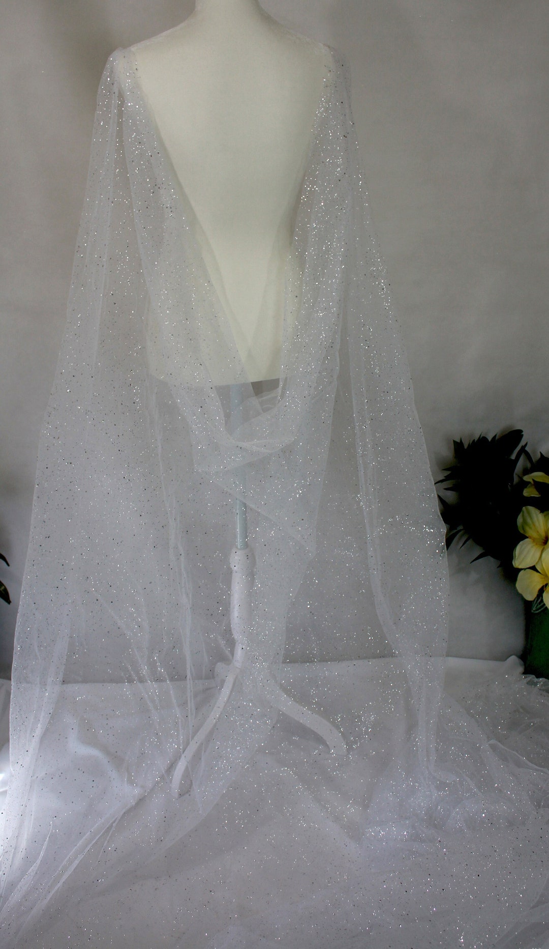 Sparkling Wedding Cape Veil / Glitter Tulle Bridal Cape / Boho - Etsy
