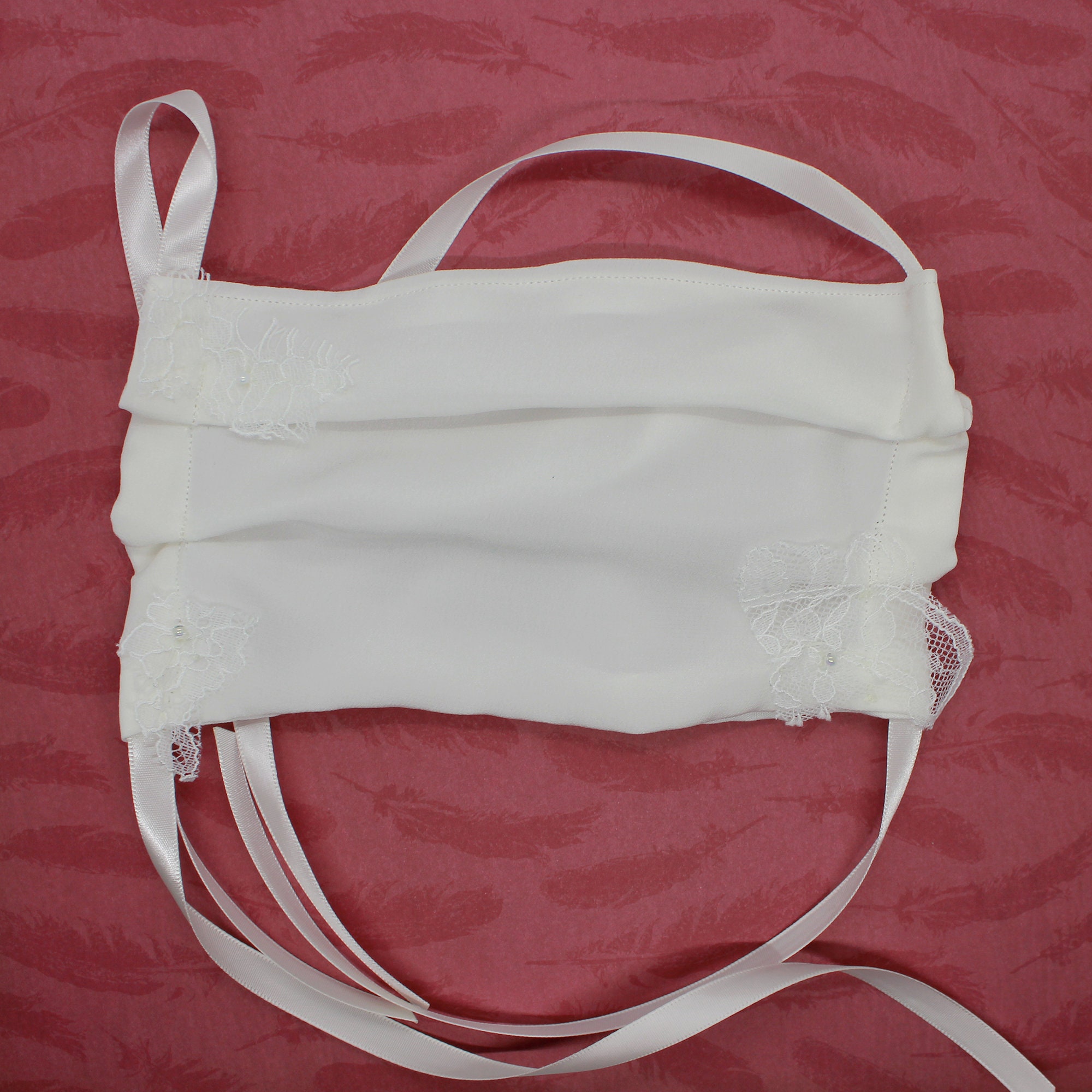 Bridal Lace and Silk Face Mask - Etsy