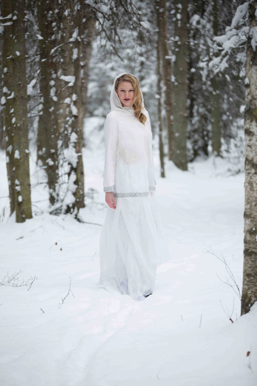 Bridal Kuspuk // Bridal Jacket // Silk Wedding Coverup // Chiffon and ...