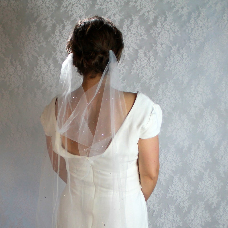 Sparkling Draped Veil - Etsy UK
