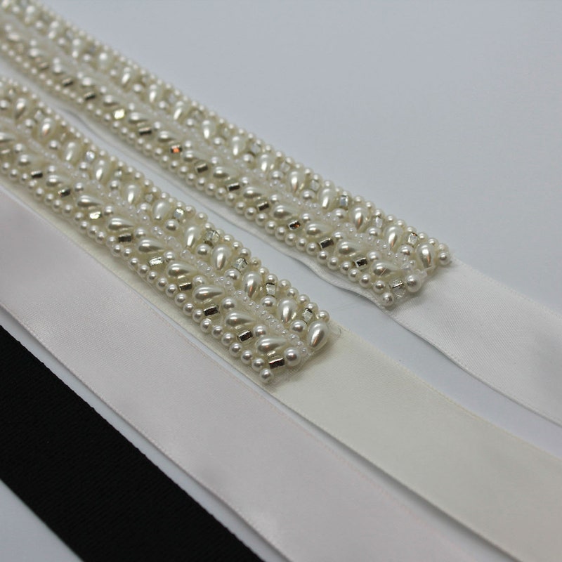 Pearl Bridal Sash - Etsy
