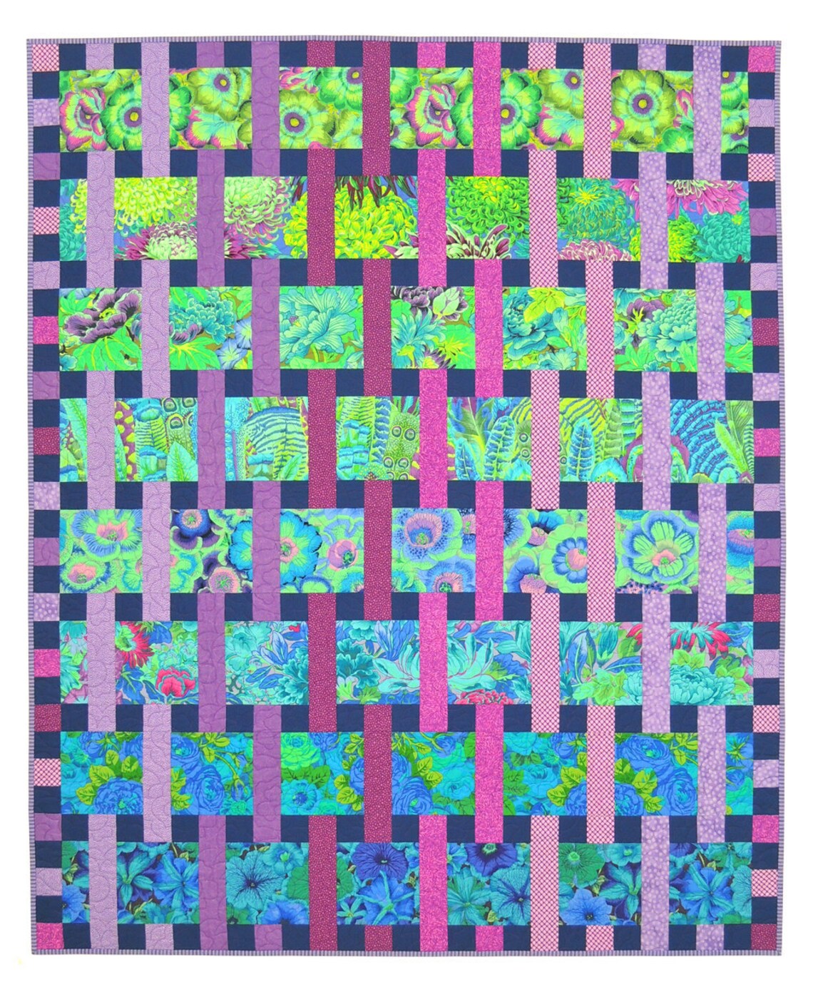 Interweave PDF Quilt Pattern, Great for Large Scale Prints, Baby, Throw ...