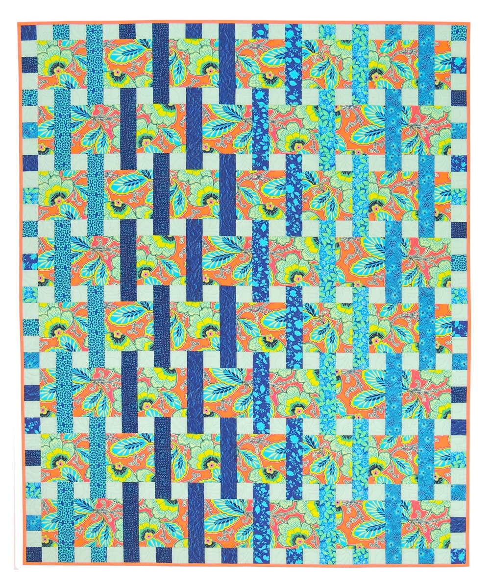 Interweave PDF Quilt Pattern, Great for Large Scale Prints, Baby, Throw ...