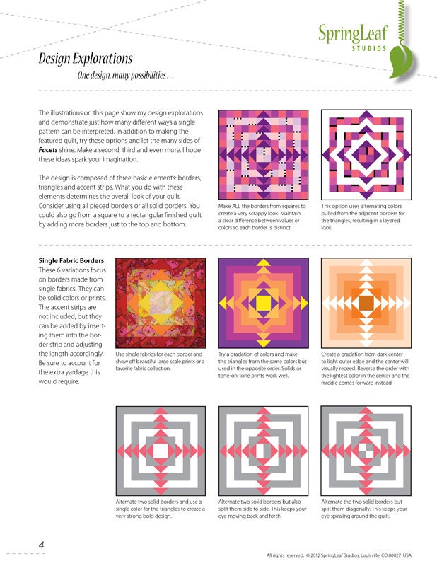Facets PDF Quilt Pattern - Etsy