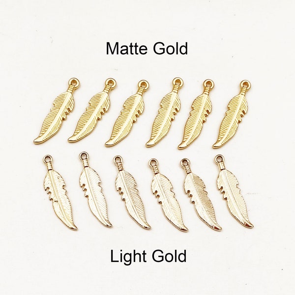 Gold Feather Jewelry - Etsy