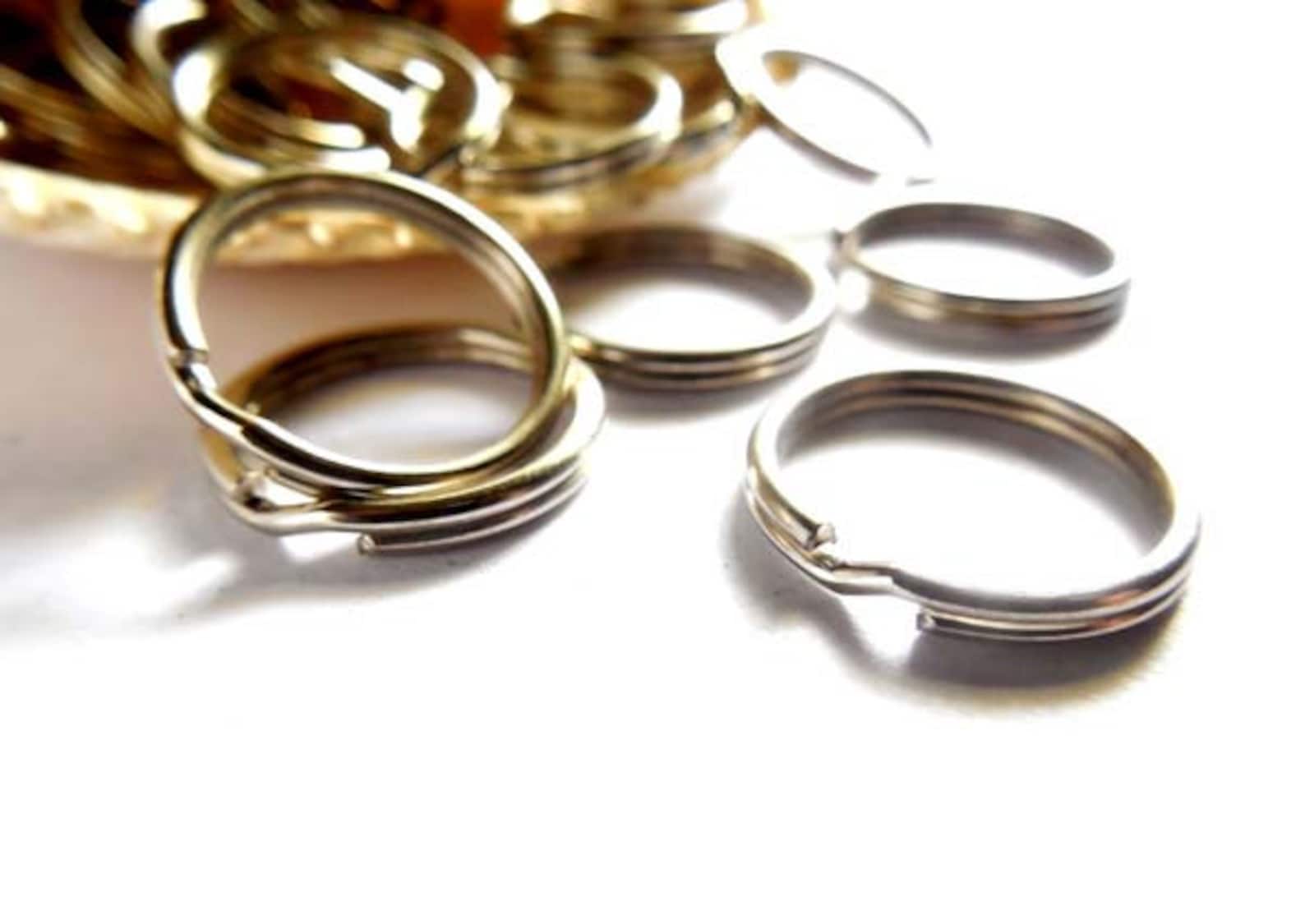 50 Iron Double Loop Split Jump Rings 16mm - 12-1 - Etsy