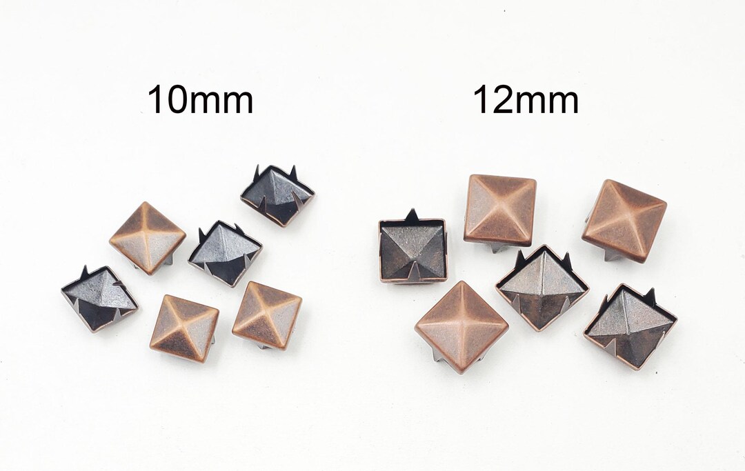 50 Antique Copper Pyramid Square Studs, 10mm or 12mm - 39-20-D - Etsy