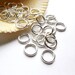 100 Silver Plated Open Loop Jump Rings -10mm - 7-6 - Etsy