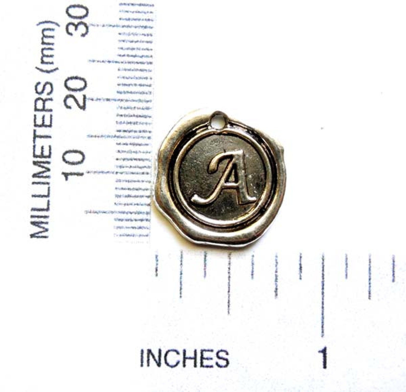 Antique Silver Individual Initial Alphabet Charms-you Pick - Etsy