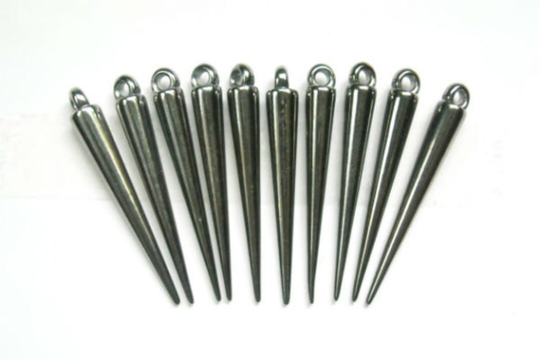 10 Gunmetal Spikes - 6-3 - Etsy