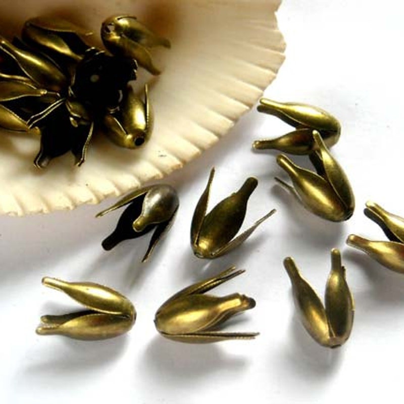 Bronze Bead Caps - Etsy