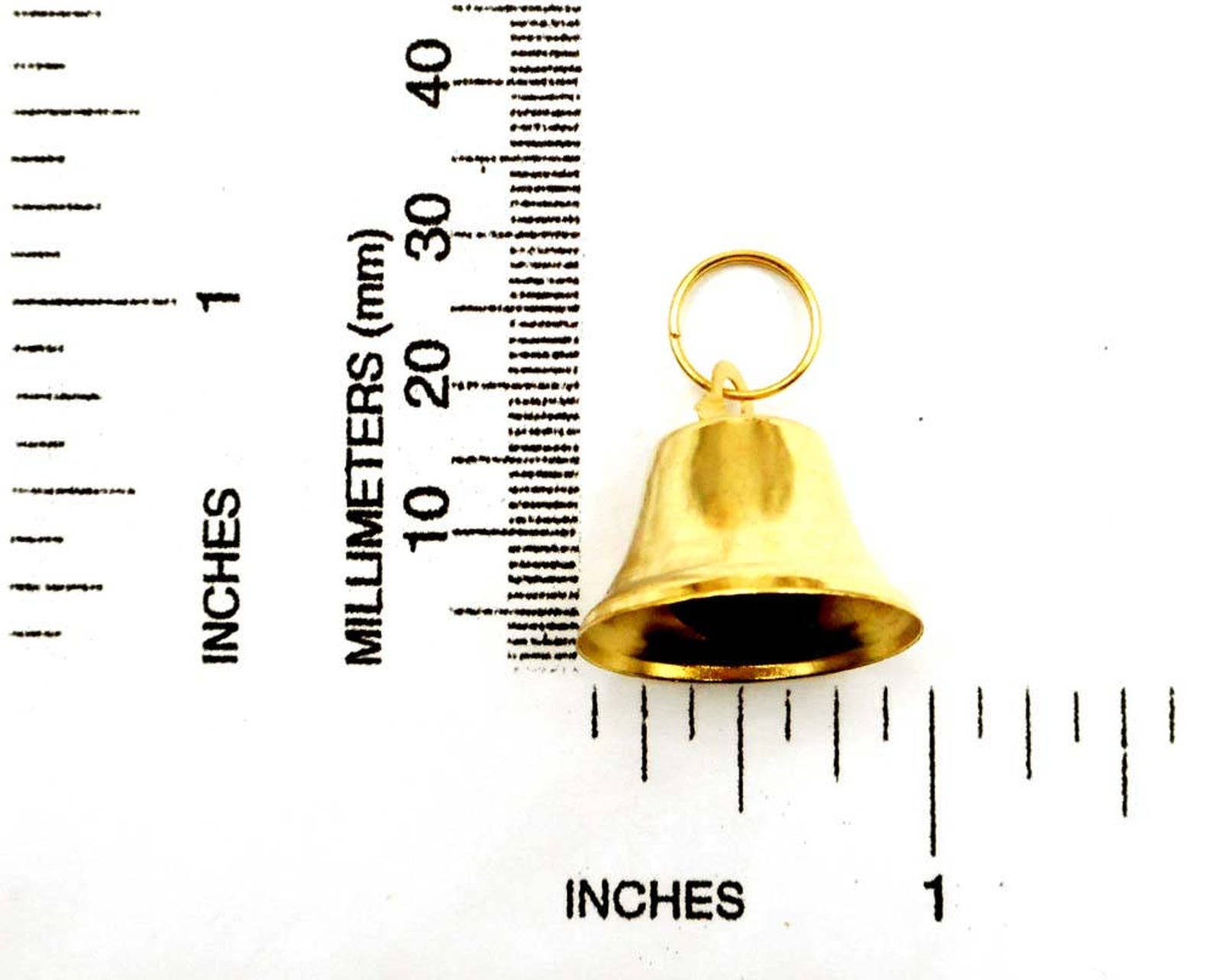 6 Gold Bell Pendant/charms - 32-1 - Etsy