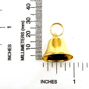6 Gold Bell Pendant/charms - 32-1 - Etsy