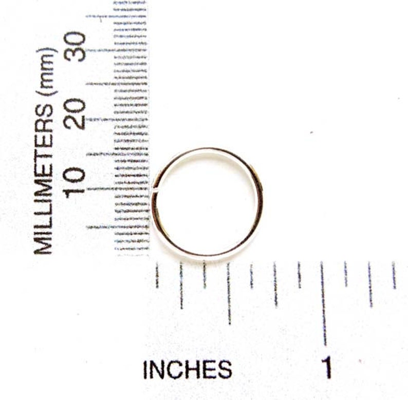 50 Silver Plated Open Loop Jump Rings -16mm - 28-8 - Etsy