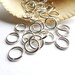 100 Silver Plated Open Loop Jump Rings -10mm - 7-6 - Etsy