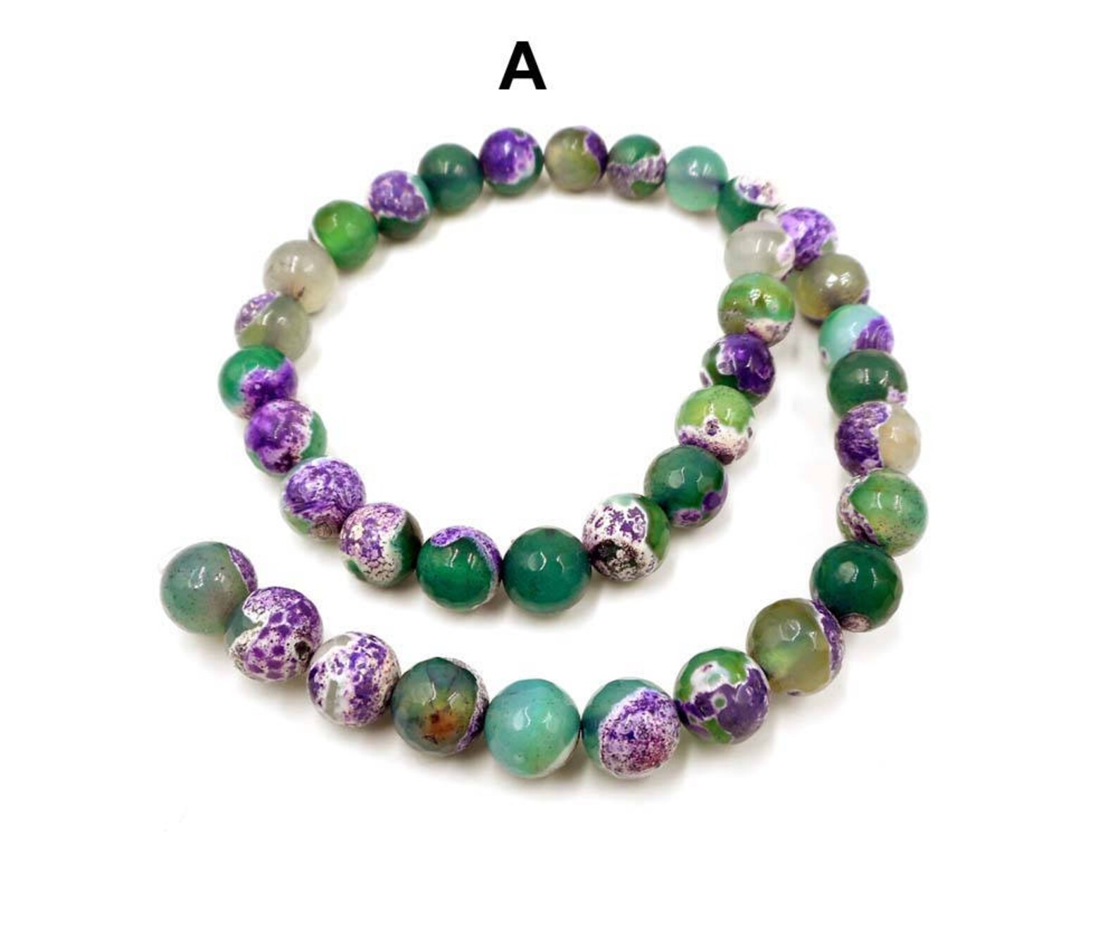 Natural Agate Faceted Gemstone Beads 1 Strand 31 10 Etsy