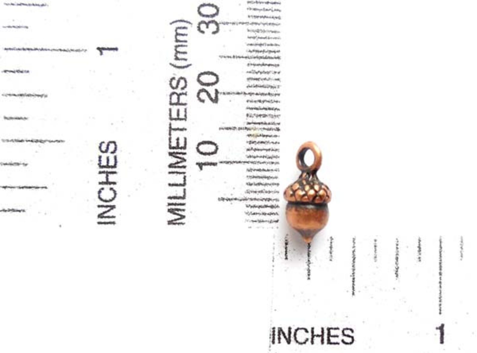 10 Antique Copper Acorn Charms - 39-33 - Etsy