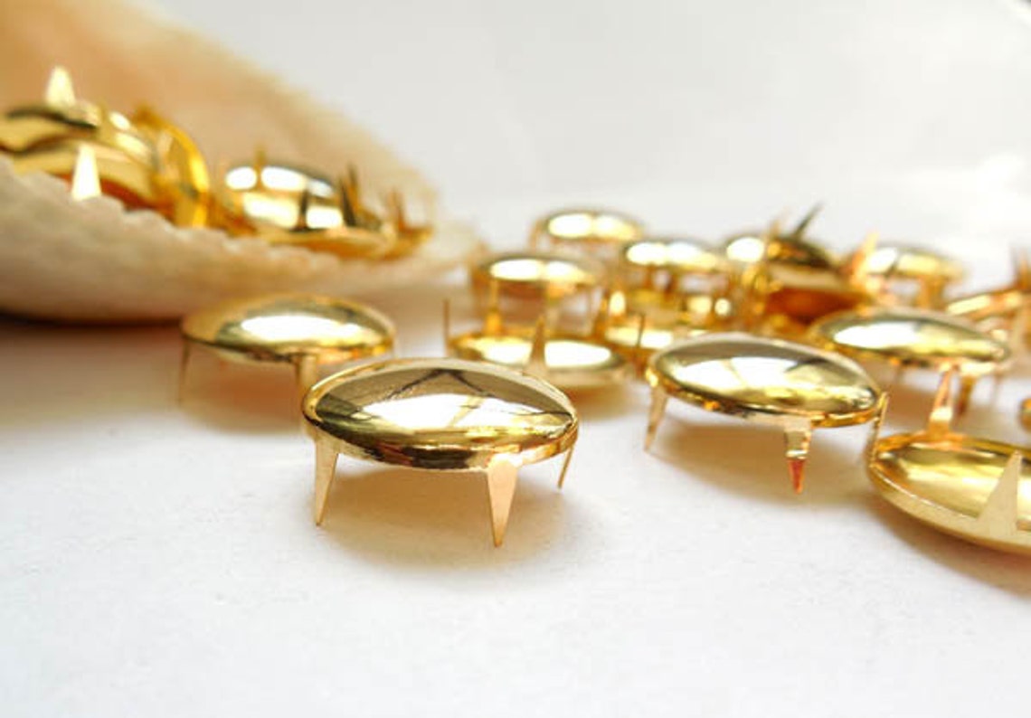 20 Gold Round Dome Studs - 16mm - 32-2-A - Etsy