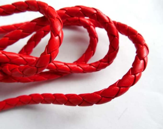 5M Red Braided Leatheroid Cord 5mm 20-33-14 - Etsy