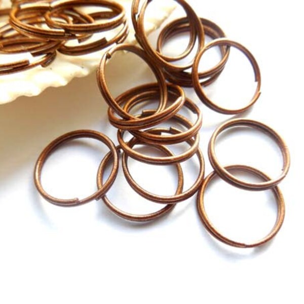 Copper Split Rings - Etsy