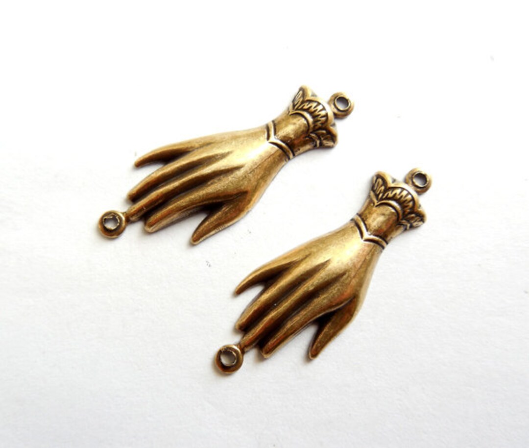 2 Victorian Hand Connectors - 1-74 - Etsy