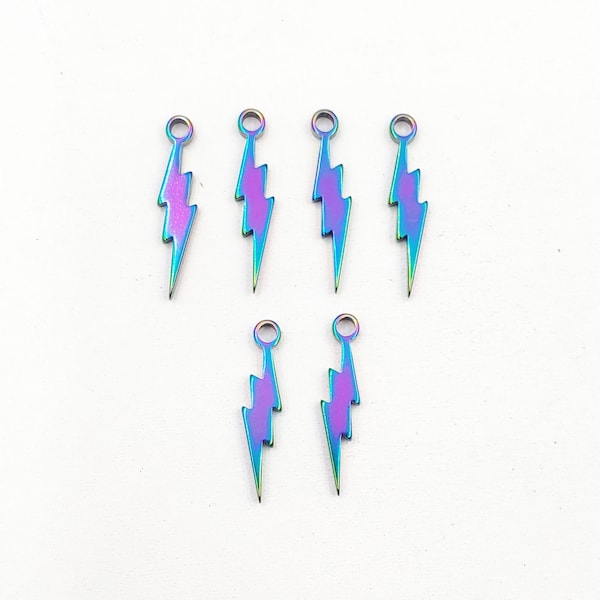 Lightning Charm - Etsy