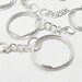 10 Silver Double Looped Key Rings With Chain, 25mm - 20-S-8A - Etsy