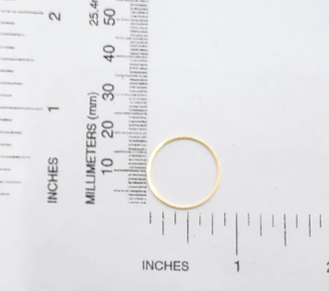 20 Gold Plated Closed/linking Jump Rings 18mm 8-23 - Etsy