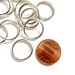 50 Silver Plated Closed Loop Jump Rings - 14mm - 7-13-A - Etsy