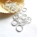 50 Silver Plated Double Loop Split Jump Rings 12mm - 7-19 - Etsy