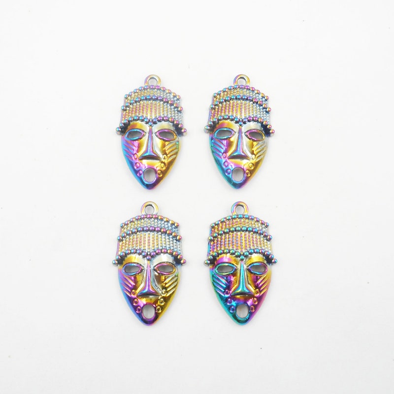 Tribal Mask Earrings - Etsy