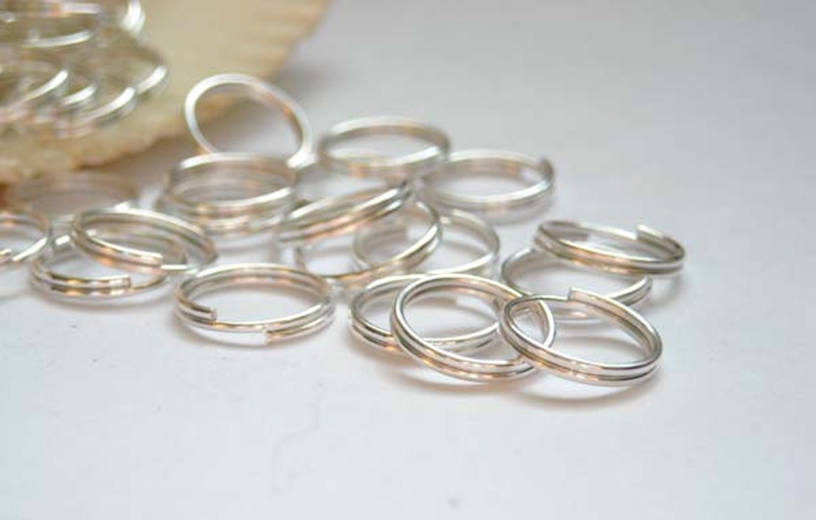 100 Silver Plated Double Loop Split Jump Rings - 10mm - 7-18 - Etsy