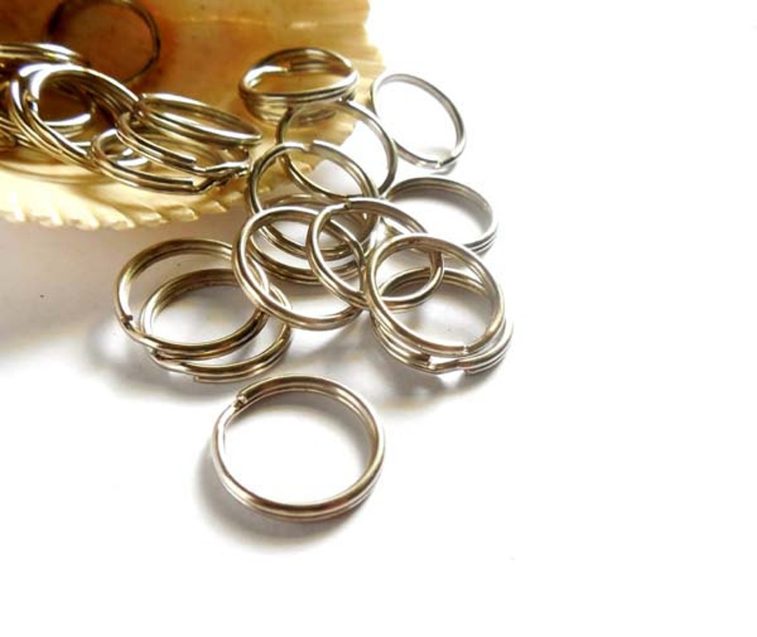 50 Iron Double Loop Split Jump Rings 16mm - 12-1 - Etsy