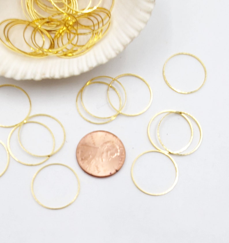 20 Gold Plated Closed/linking Jump Rings 18mm 8-23 - Etsy
